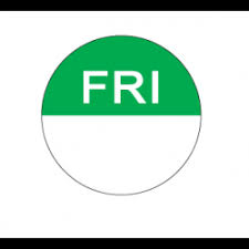 Friday Round Label 24mm 1000/Roll Removable – RJS Products